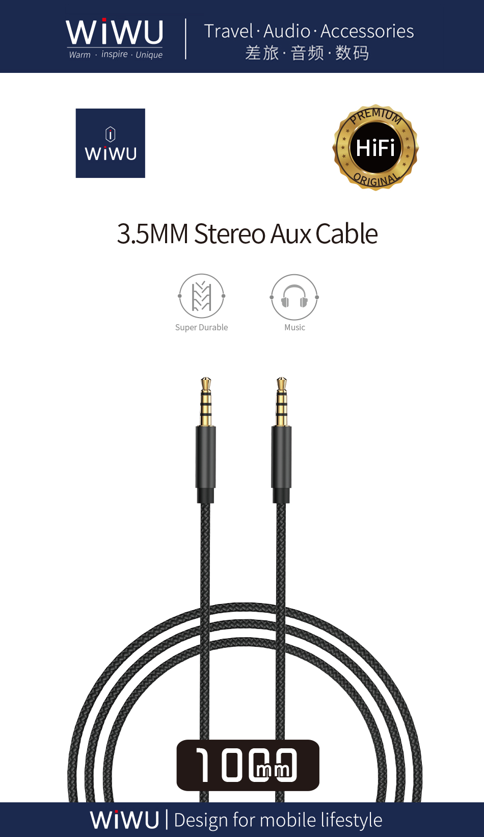 Wiwu YP01 Stereo Aux - Giga