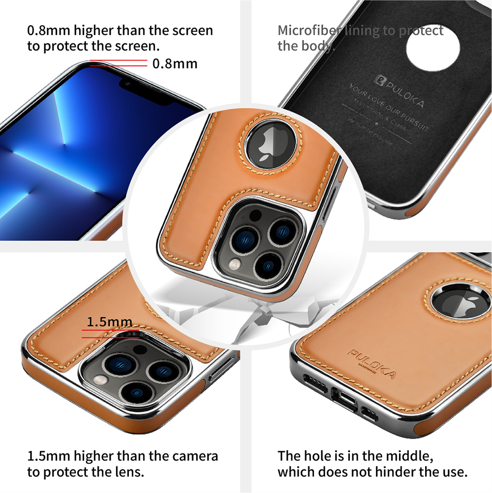 IPhone 12 Promax Puloka Leather Case - Giga