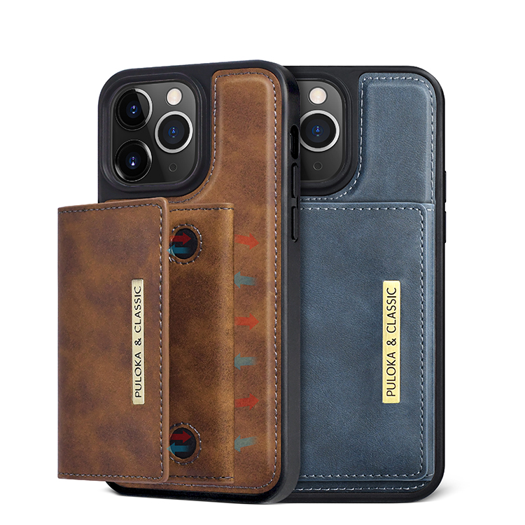 IPhone 15 Promax Puloka Magnetic Leather Wallet Case - Giga